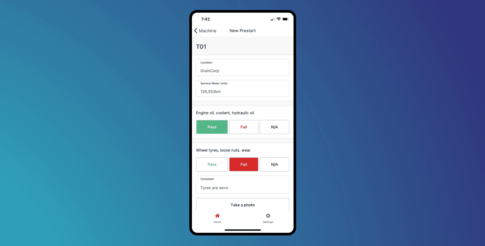 Prestart App | Checklist and fault reporting